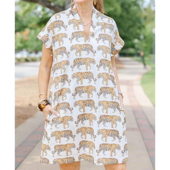 Brooke Wright | Dresses | New Brooke Wright Nancy Dress In Big Orange ...
